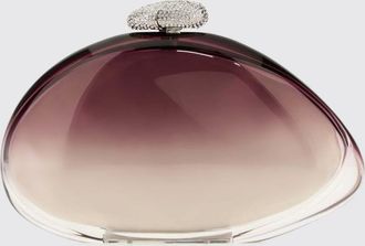 Benedetta Bruzziches Ariel Clutch aus Methacrylat mit asymmetrischer Form und Seidenfutter