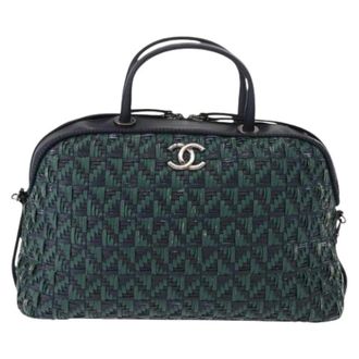 Chanel Sac &agrave; main vintage en cuir Pre-owned - Femme - Pre-owned - Vert - Taille: ONE Size