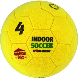 Sport-Thieme Hallenfu&szlig;ball Soccer | Indoor Fu&szlig;ball aus Filz mit optimalen Spieleigenschaften | In Gr&ouml;&szlig;e 4 o. 5 | 360 g o. 420 g | Umfang 64-66 cm o. 68-70 cm | Gel
