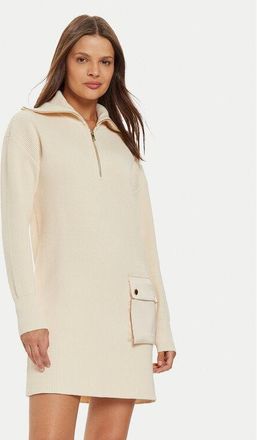 Liu Jo Strickkleid WF4228 MS99E Beige Regular Fit