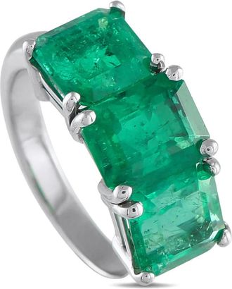 Luxury Bazaar bague à émeraude - Argent