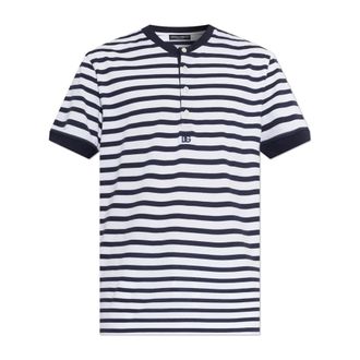 Dolce & Gabbana Gestreiftes T-Shirt - - Tops - Herren - Blau - M