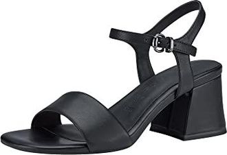 Tamaris Femme Sandales, Dame Sandales Fines,TOUCHit,Chaussures d&eacute;t&eacute;,lani&egrave;re,&eacute;l&eacute;gantes,f&eacute;minines,&agrave; Talon l&eacute;ger,Black Leather,37 EU