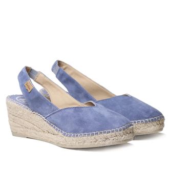 Toni Pons Keil-Espadrille für Damen aus Wildleder - Betty-A - Indigo, 37 EU