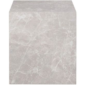 House Nordic House Nordic - Table dappoint carr&eacute;e 40x40x45 cm d&eacute;cor aspect marbre beige