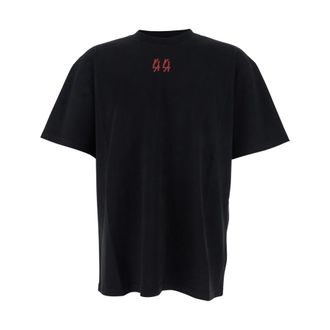 44 Label Group Schwarze TEE T-Shirts und Polos - - Tops - Herren - Schwarzk - L