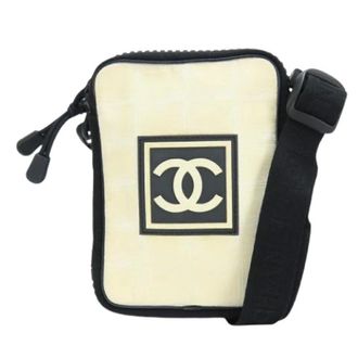 Chanel Sac bandouli&egrave;re en nylon Pre-owned - Femme - Pre-owned - Beige - Taille: ONE Size