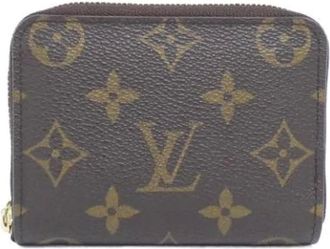 Louis Vuitton unisex, Pre-owned, Brun, Taille: ONE Size Portefeuille Vintage en Toile Pre-owned