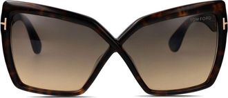 Tom Ford Eyewear Sonnenbrille mit Cat-Eye-Gestell - Braun