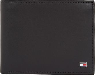 Tommy Hilfiger Herren Geldbeutel Eton Trifold mit Münzfach, Schwarz (Black), Einheitsgröße