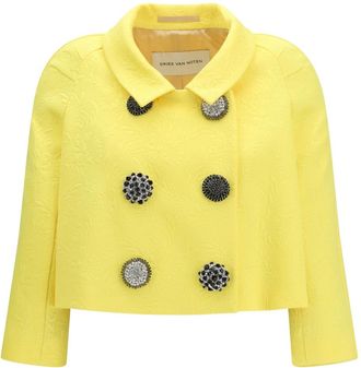 Dries Van Noten Cropped Jacket - - Jackets - Damen - Gelb - S