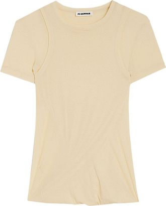 Jil Sander t-shirt à col rond - Tons neutres