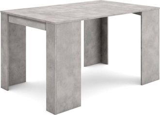 Skraut Home Table console extensible, Console meuble, 140, Pour 6 personnes, Table &agrave; Manger, Style moderne, Ciment - Skraut Home