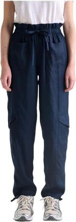 Bellerose Femme, Pantalons, Bleu, Taille: 32 FR Kiss Pantalons