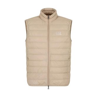 Emporio Armani Braune Steppweste Core Identity - - Jackets - Herren - Beige - M