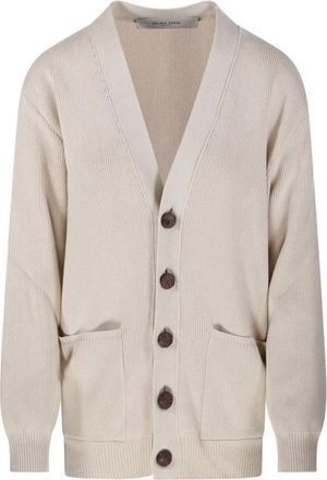 Golden Goose Femme, Pulls, Beige, Taille: 38 FR 55550 Cardigan With Logo