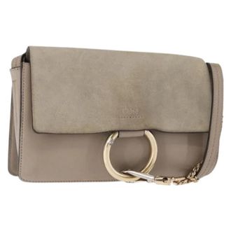 Chlo&eacute; Pre-owned Wildleder Schultertasche - - Pre-owned - Damen - Beige - ONE SIZE