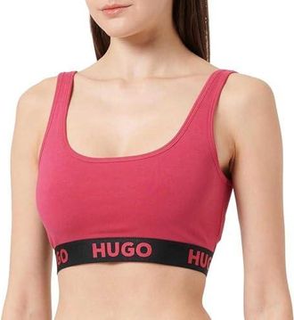 HUGO BOSS Bralette Sporty Logo Brassi&egrave;re, Medium Pink663, M Femme