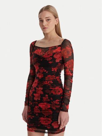 Guess Coctailkleid W6RK0A KBAH2 Rot Slim Fit