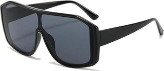 Generic Lunettes De Soleil &Agrave; Monture Large For Hommes Et Femmes, Id&eacute;ales For Les Vacances, Le Sport Ou D&eacute;placements Quotidiens(Black)