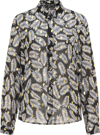 Faina Bluse Damen Schwarz Mehrfarbig