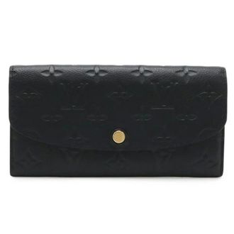 Louis Vuitton Portefeuille long Pre-owned Monogram Empreinte (pliant) - Femme - Pre-owned - Noir - Taille: ONE Size