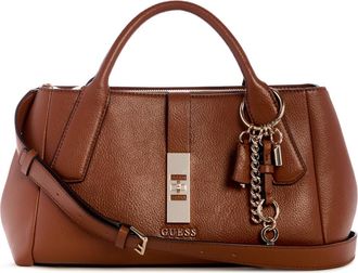 Guess Damen Brooke High Society Satchel Ranzen, Cognac