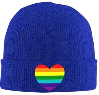Generic Bonnet Fiert&eacute; Rainbow LGBTQ Gay Progr&egrave;s Bisexuel Thermique Chapeau Tricot&eacute; Doux Bonnet Hiver pour Randonn&eacute;e Sport Conduite