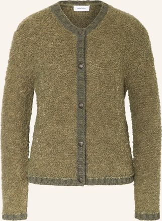 Darling Harbour Darling Harbour Strickjacke Aus Teddyfell gruen