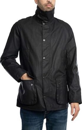 Barbour Ashby Wax Veste pour homme, Noir/Classique 2, Medium