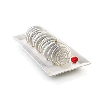 Silikomart | Moule à gâteau en silicone Modern LANA, antiadhésif, lot de 1 Moule à gâteau, design 3D, 245 x 95 h 77 mm, volume 1200 ml, Made in Italy