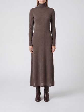 Pinko Robe midi en maille de laine &agrave; col roul&eacute; et coupe slim