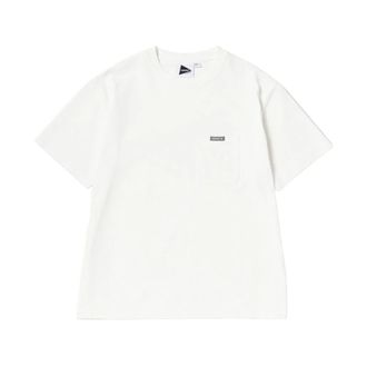 Gramicci Logo Backprint Tee mit Fronttasche - - Tops - Herren - Wei&szlig; - S