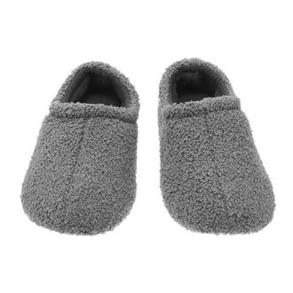 FOMIYES YARNOW Pantoufles Fourr&eacute;es Grises Taille 38-39 pour Femmes Chaussures DInt&eacute;rieur Confortables en Mousse &agrave; M&eacute;moire de Forme avec Doublure en Polaire Ch