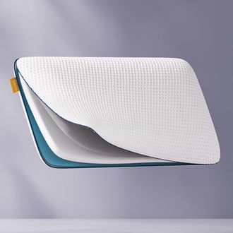 Emma Premium Stützkissen 70x40 - Ergonomisches Nackenkissen mit Thermosync Technologie - Kühlendes Memory Foam Kopfkissen, Höhenverstellbar für Seiten-, Rü