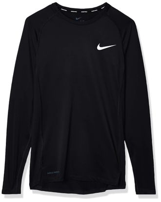 Nike Nike Herren Langarm-Oberteil Pro, Black/White, 4XL, BV5588-010