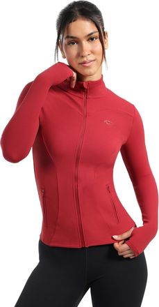 Smilodox Sportjacke Damen Kenna, Laufjacke mit Stehkragen, Sport Oberteil mit tailliertem Schnitt & Daumenlöchern, Körperbetonte Sportjacke, Fitness Oberteil i
