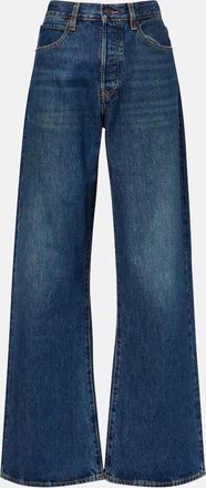 Frame Denim Low-Rise Wide-Leg Jeans Loose