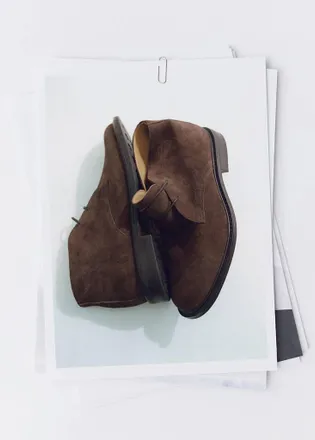 Mango Ankleboots aus Wildleder kaffeebraun - Herren - 39 - MANGO MAN