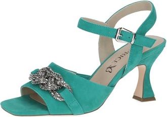 Caprice Femme 9-28318-42 Sandale à Talon, Daim émeraude, 39 EU