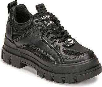 Buffalo ASPHA HYB - Shoe Flat - Vegan Nappa/Mesh - Noir Imitation Leather 40 EU