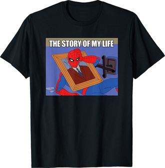 MARVEL Spider-Man Story of My Life Meme T-Shirt