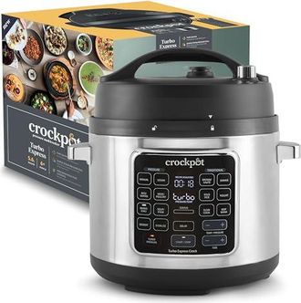 Crock-pot Crock-Pot Turbo Express multicuiseur sous pression | 14 options de cuisson en 1 | Mijotage, cuisson vapeur, cuisson sous pression et plus | 5,6 L (6 p