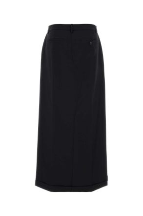 Alexander Wang Womens Black Wool Blend Pant-Skirt Gonne
