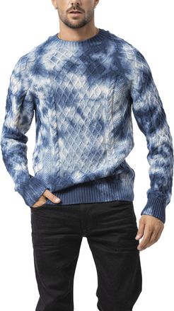 Cipo & Baxx Herren Pullover CP287 Indigo - Stylischer Strickpullover im modernen Design mit hohem Perfekt für Freizeit, Alltag & Coole Streetwear Outfits - CP287 