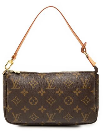 Louis Vuitton Hobo Bags - Monogram Pochette Accessoires - Gr. unisize - in Braun - f&uuml;r Damen