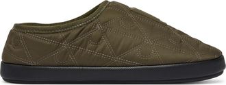 Calvin Klein Hausschuhe Calvin Klein Home Slipper Quilted Rip Emblem HM0HM02280 Khakifarben