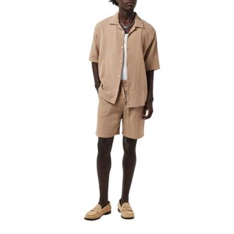 Albam Hemd f&uuml;r Herren, F&auml;ltchen, leger (warmes Beige)
