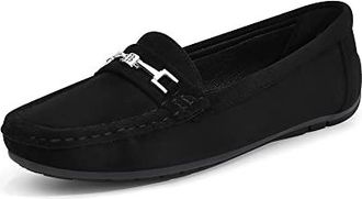 Dream Pairs Mocassins Femmes Confortables à Enfiler Chaussures Plates pour Marche Conduite Loafers Femme Noir SDLS2205W-NEW-E Taille 38 (EUR)