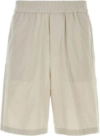 Ami Homme, Shorts, Beige, Taille: XS Relaxed Fit Elastic Waist Shorts
